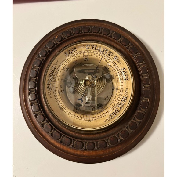 Wall Decor | Vintage Wooden Barometer Weather Station Wall Decor | Poshmark